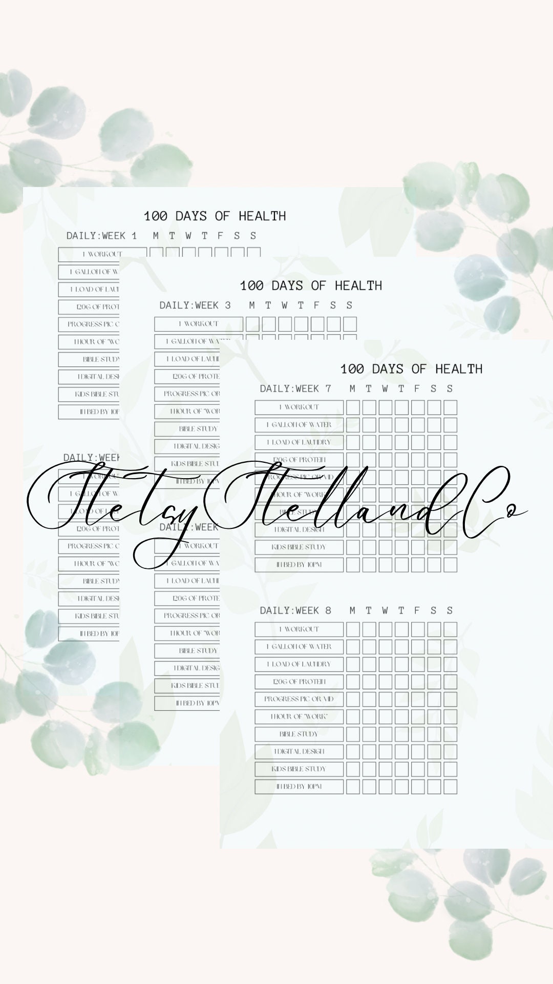 Health Challenge, Health Checklist, Checklist, Daily Checklist, Habit ...