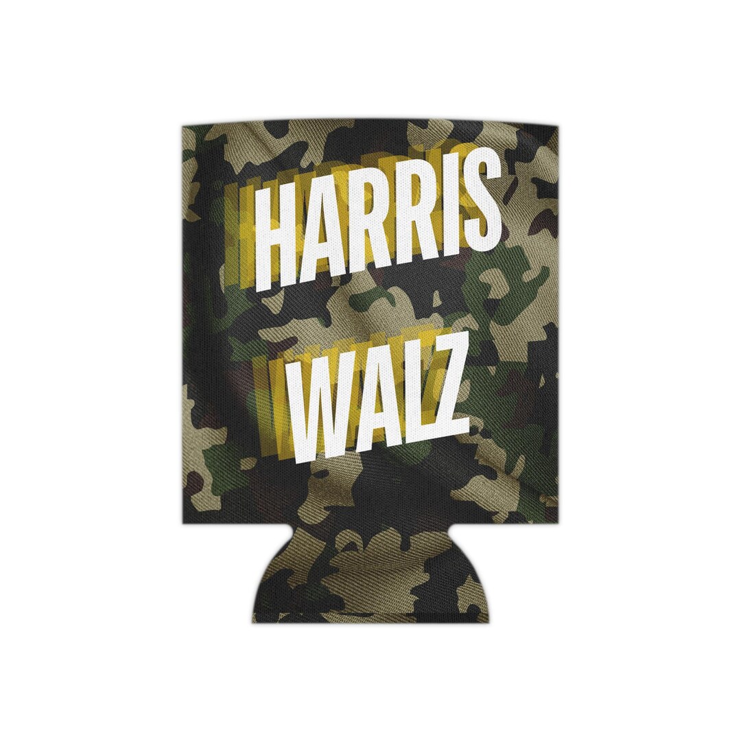 Kamala Harris Tim Walz Camouflage Can Cooler - Etsy