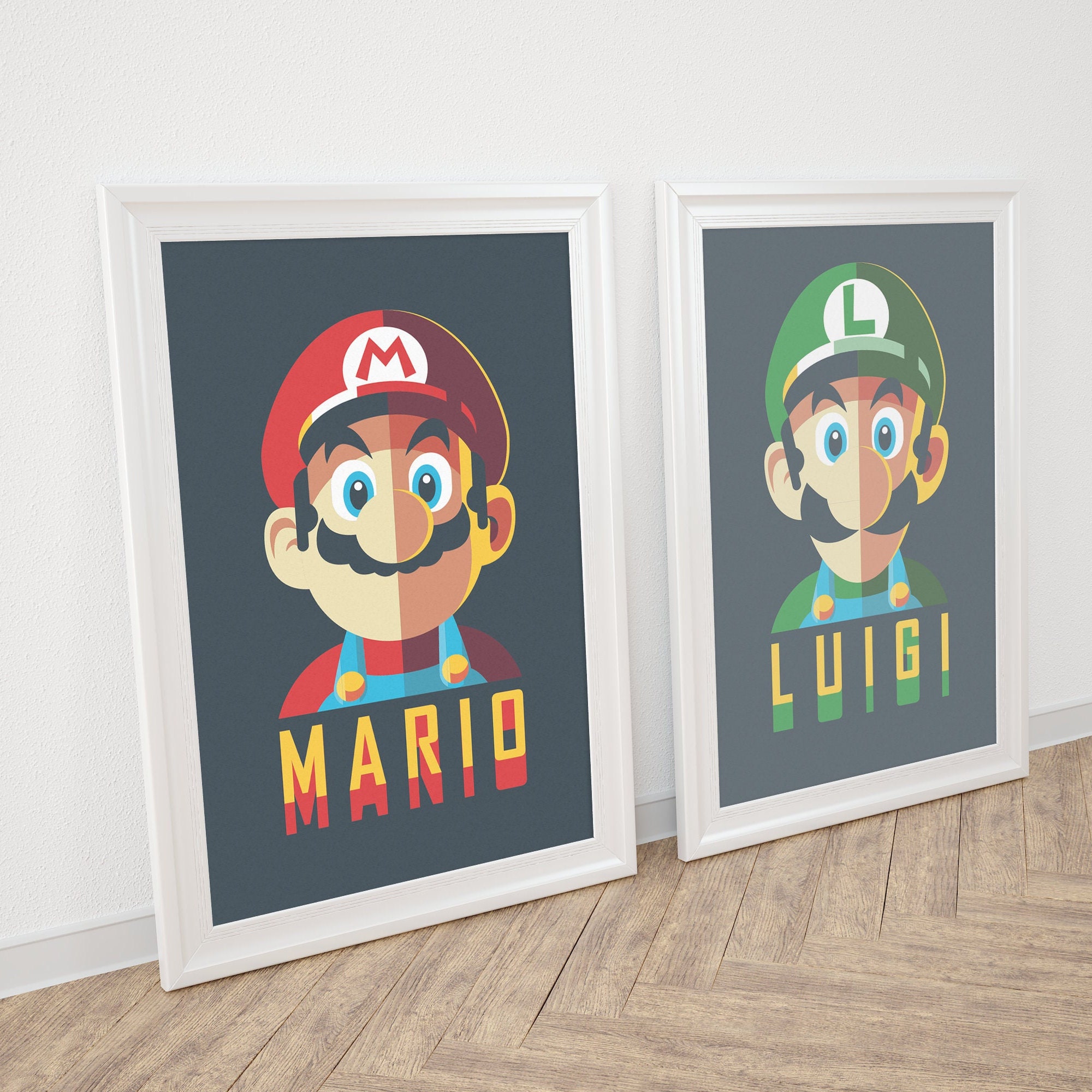 Super Mario Bros Posters, Mario & Luigi, Set or Individual. for Gaming ...