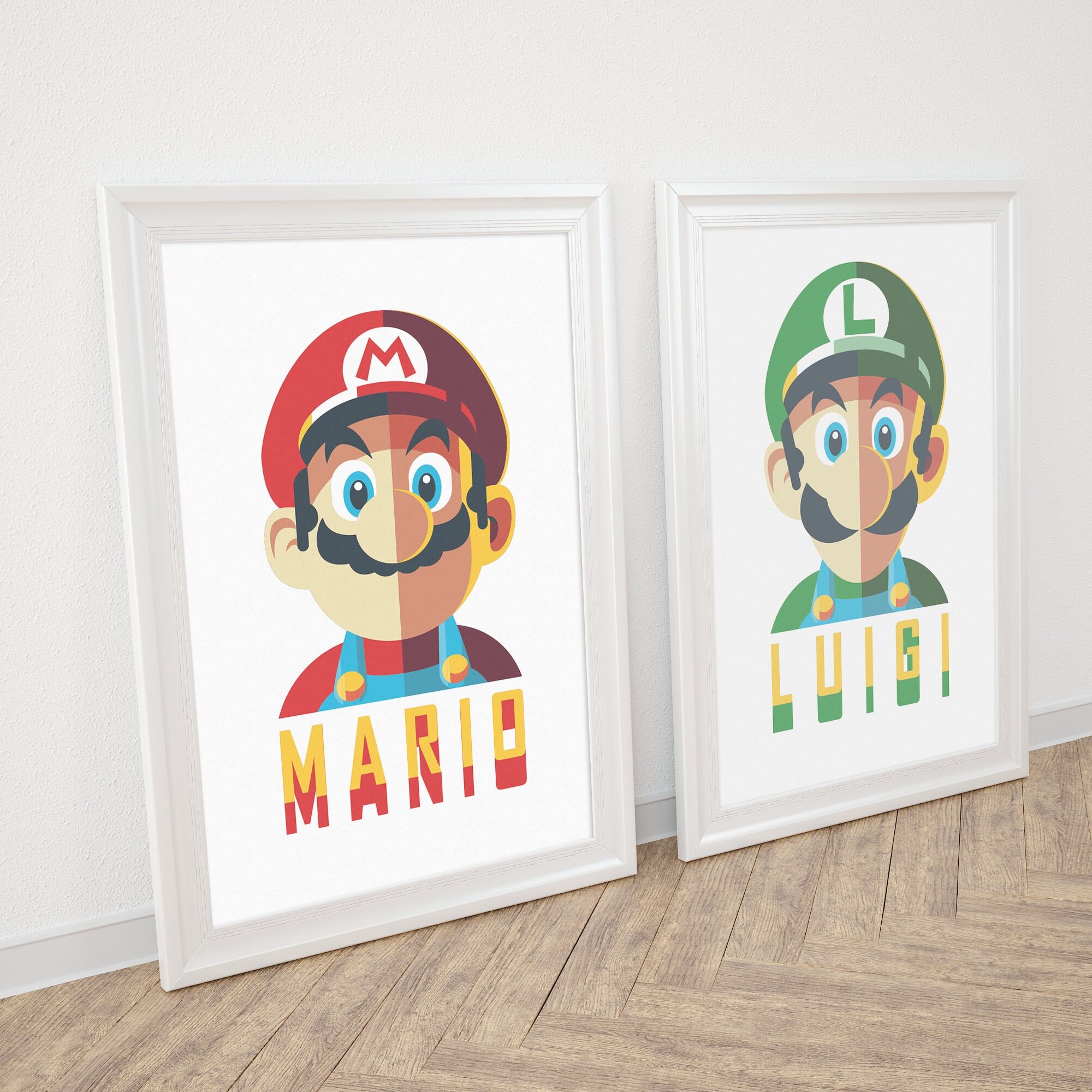 Super Mario Bros Posters, Mario & Luigi, Set or Individual. for Gaming ...