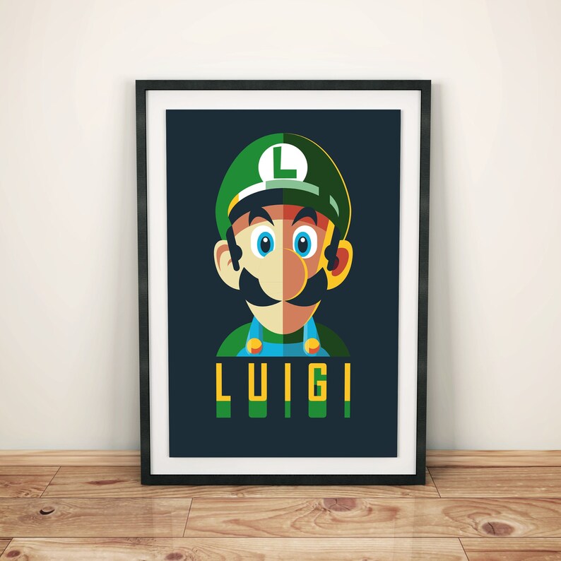 Super Mario Bros Posters, Mario & Luigi, Set or Individual. for Gaming ...