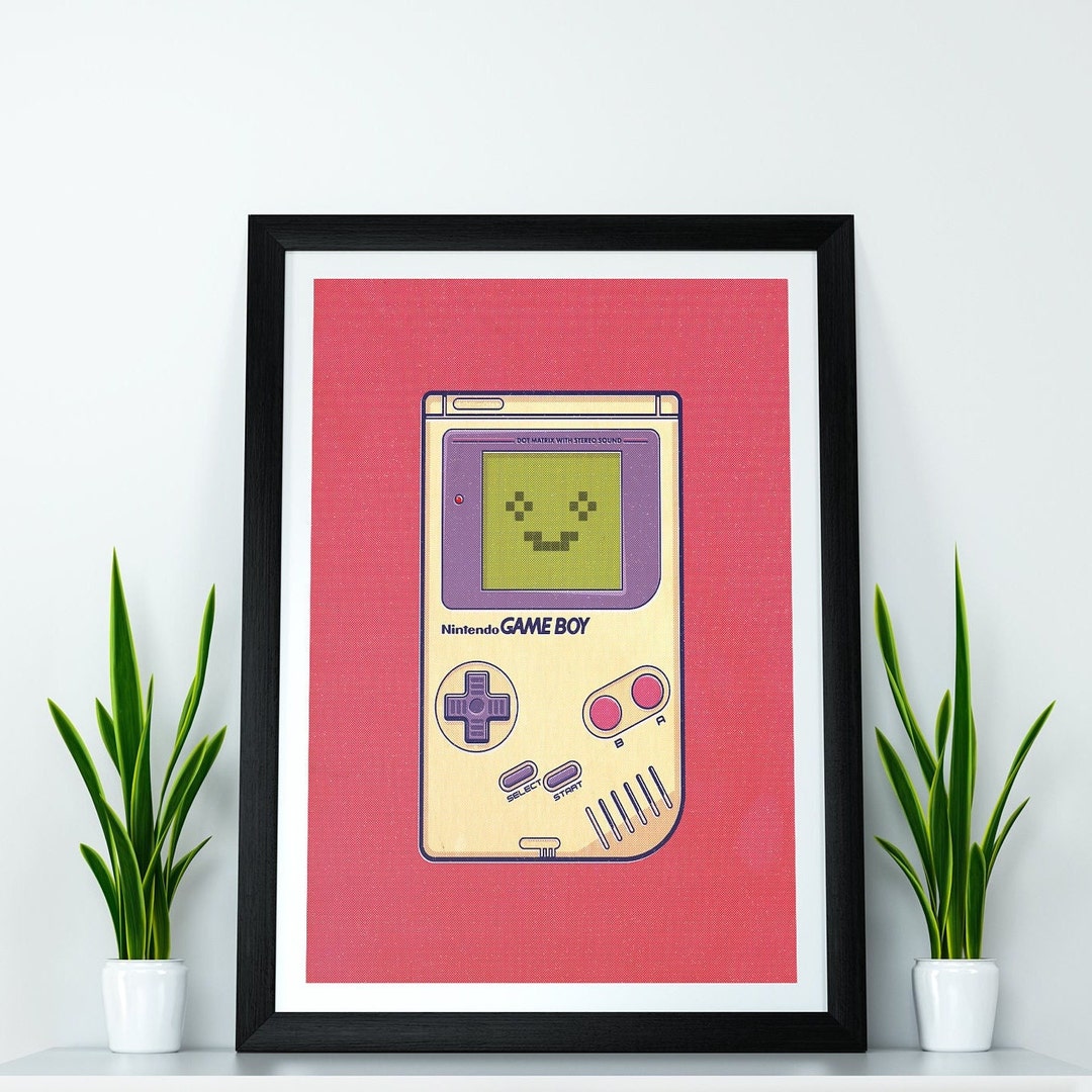 Gameboy Poster. for Gaming Room or Office, A3, A4, A5, Vintage Style ...