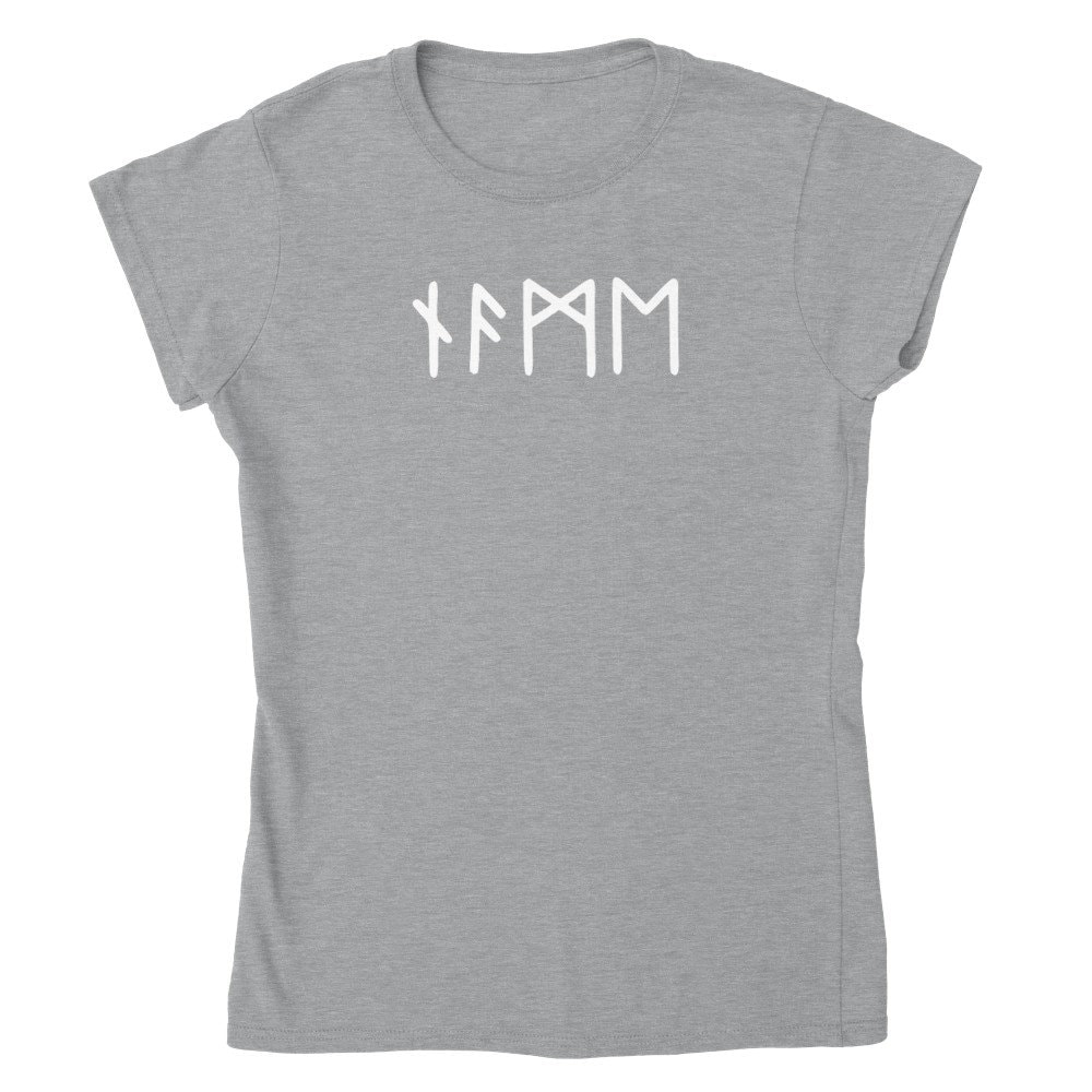 YOUR NAME in Real Futhark Runes Style, ORGANIC Women's Premium Shirt ...