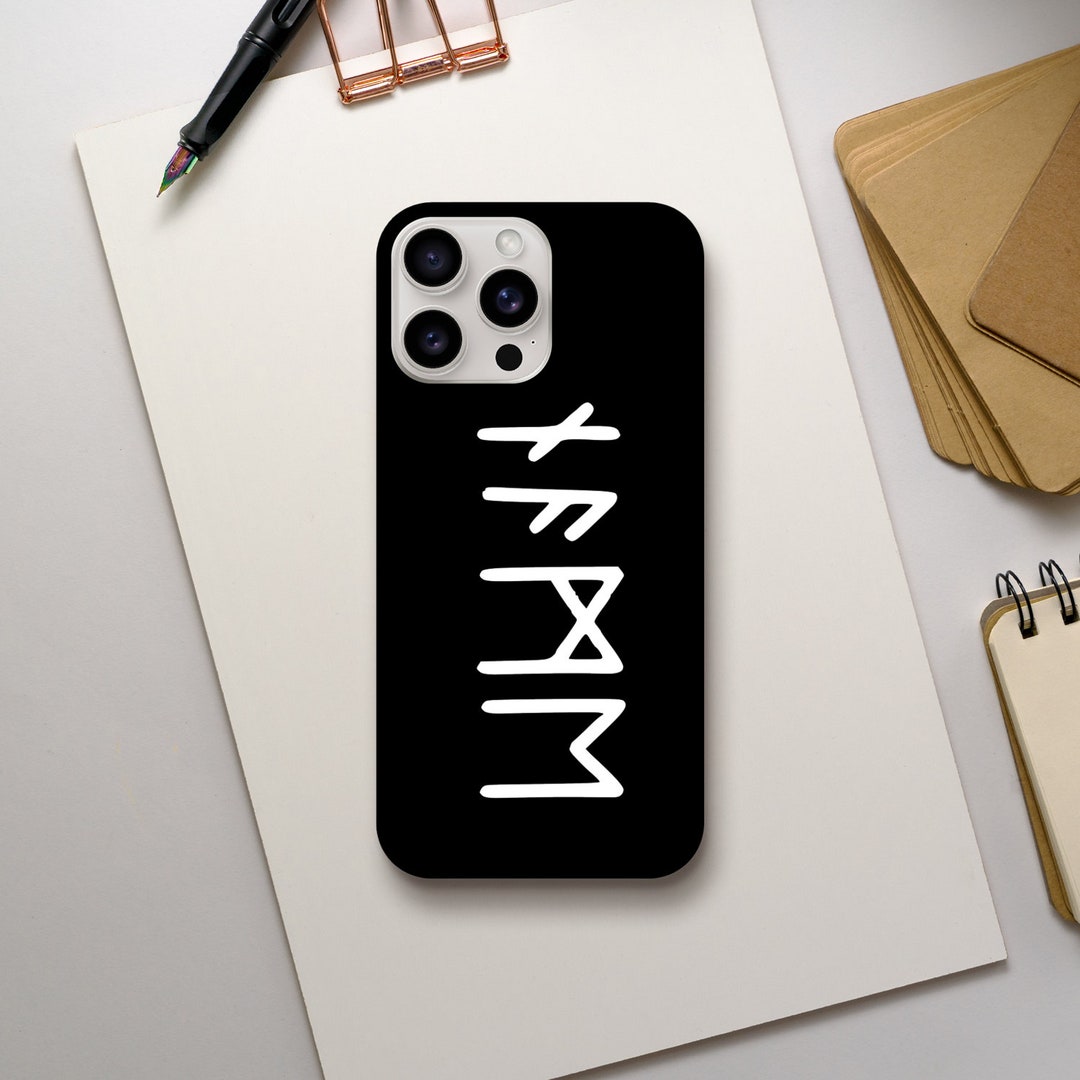 YOUR NAME in Real Futhark Runes Style, Phone Case iPhone 13, 14, 15 or ...