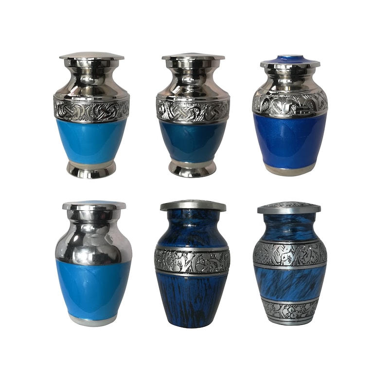 Small Urn Dark Blue - Etsy UK