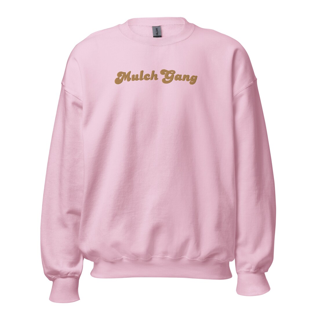 Mulch Gang Embroidered Gold Stitch Unisex Sweatshirt - Etsy