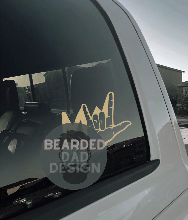 MW Decal - Hand Gesture Decal - Country Decal - Etsy