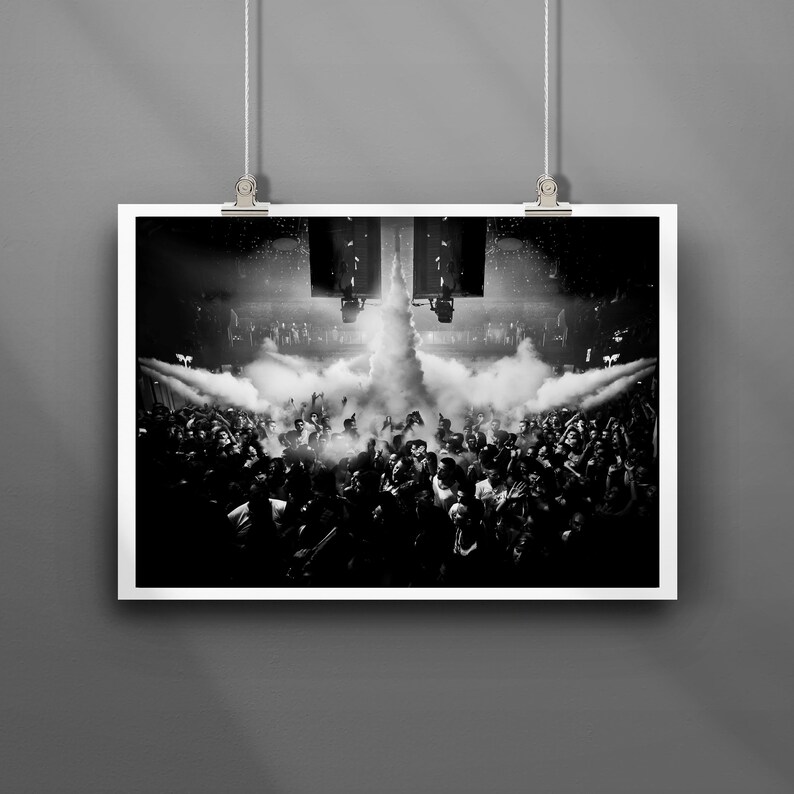 Carl Cox House Music Poster, Space Club Ibiza Print, Techno Clubbing ...