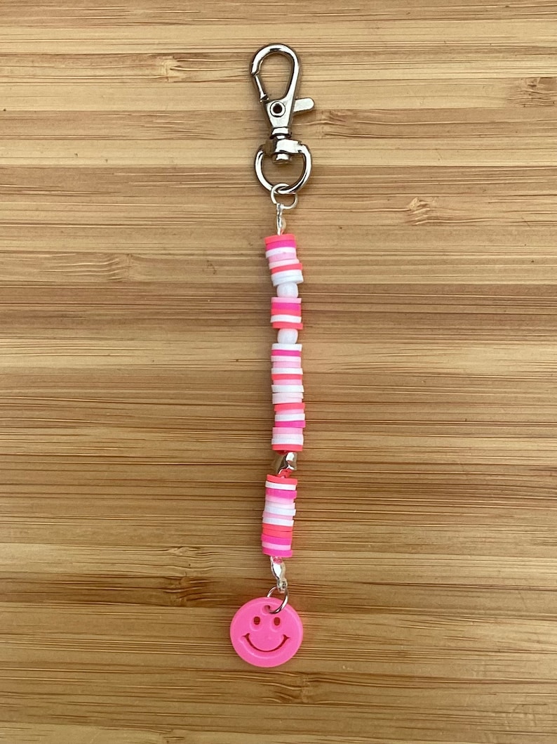 Cute Keychains With Smiley Face Charm Preppy Gifts for - Etsy