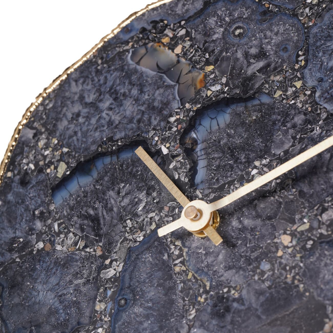 Agate Mantle Clock in Dusky Pink and Smokey Grey - Etsy