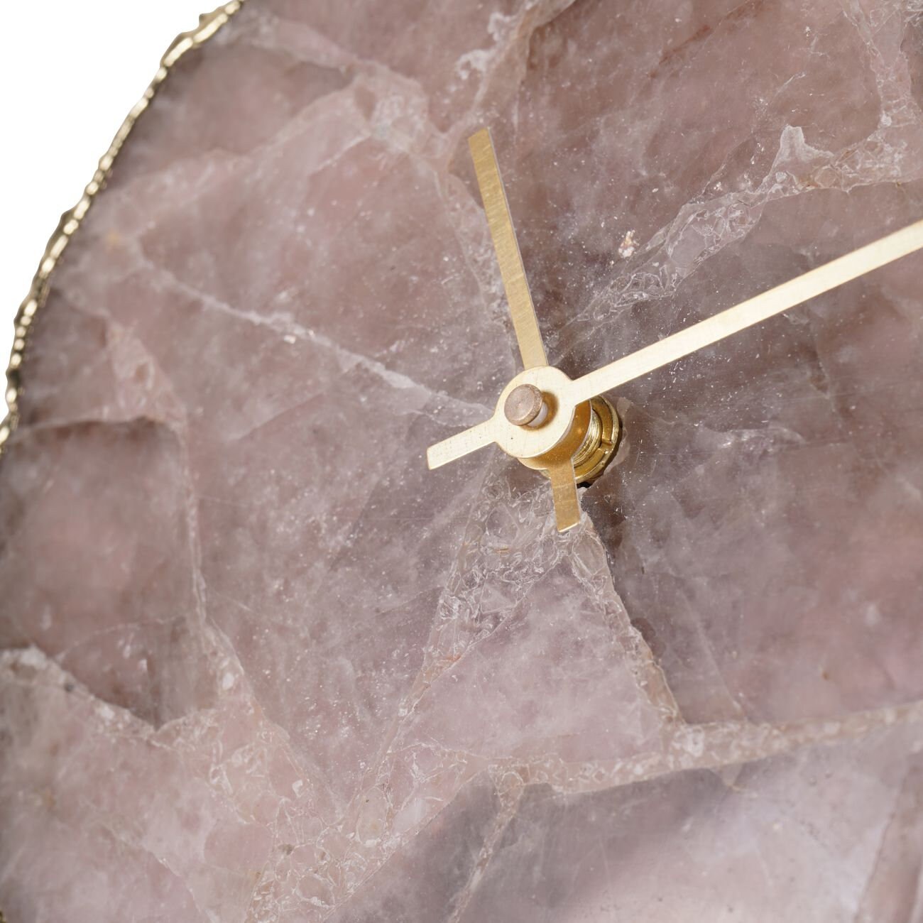 Agate Mantle Clock in Dusky Pink and Smokey Grey - Etsy