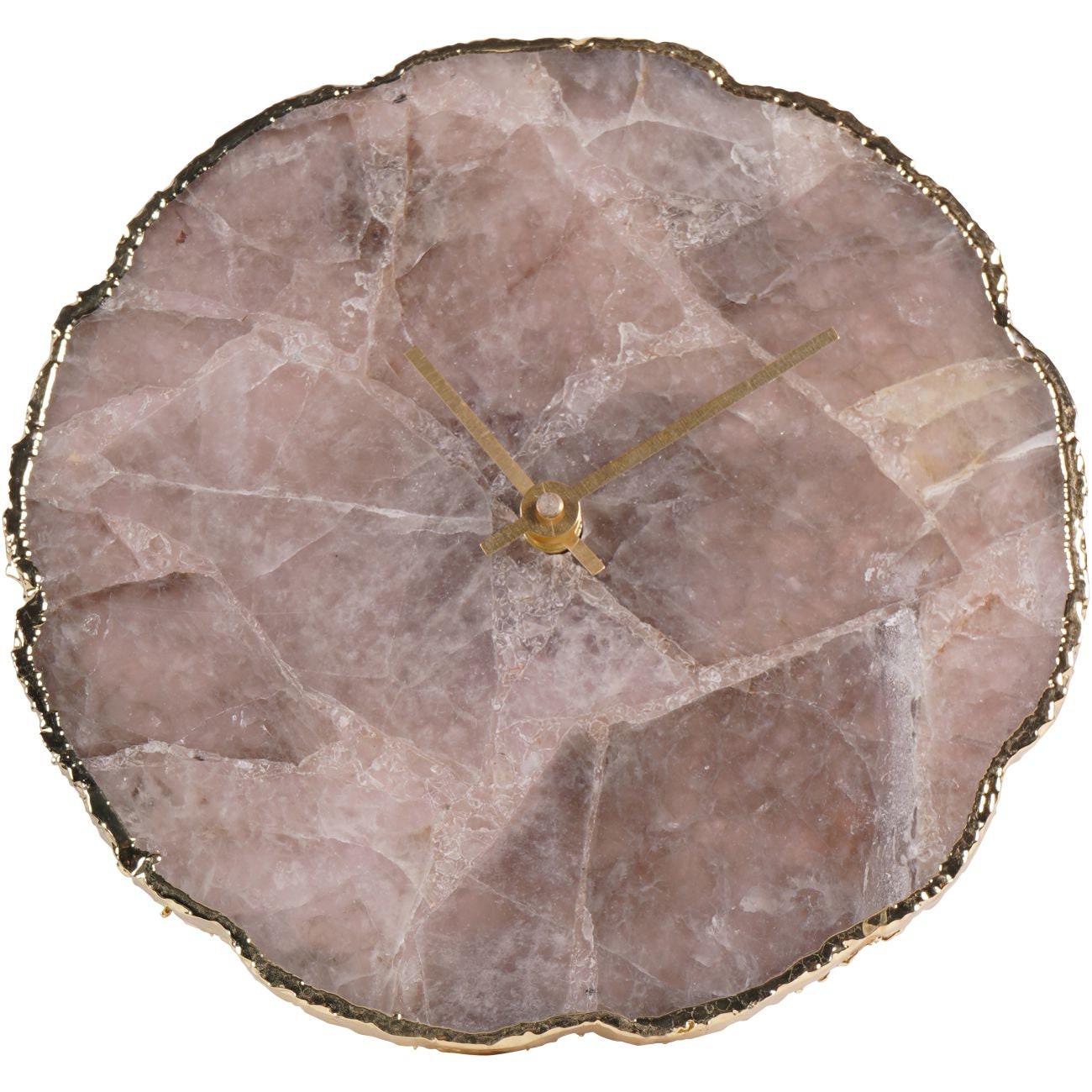 Agate Mantle Clock in Dusky Pink and Smokey Grey - Etsy