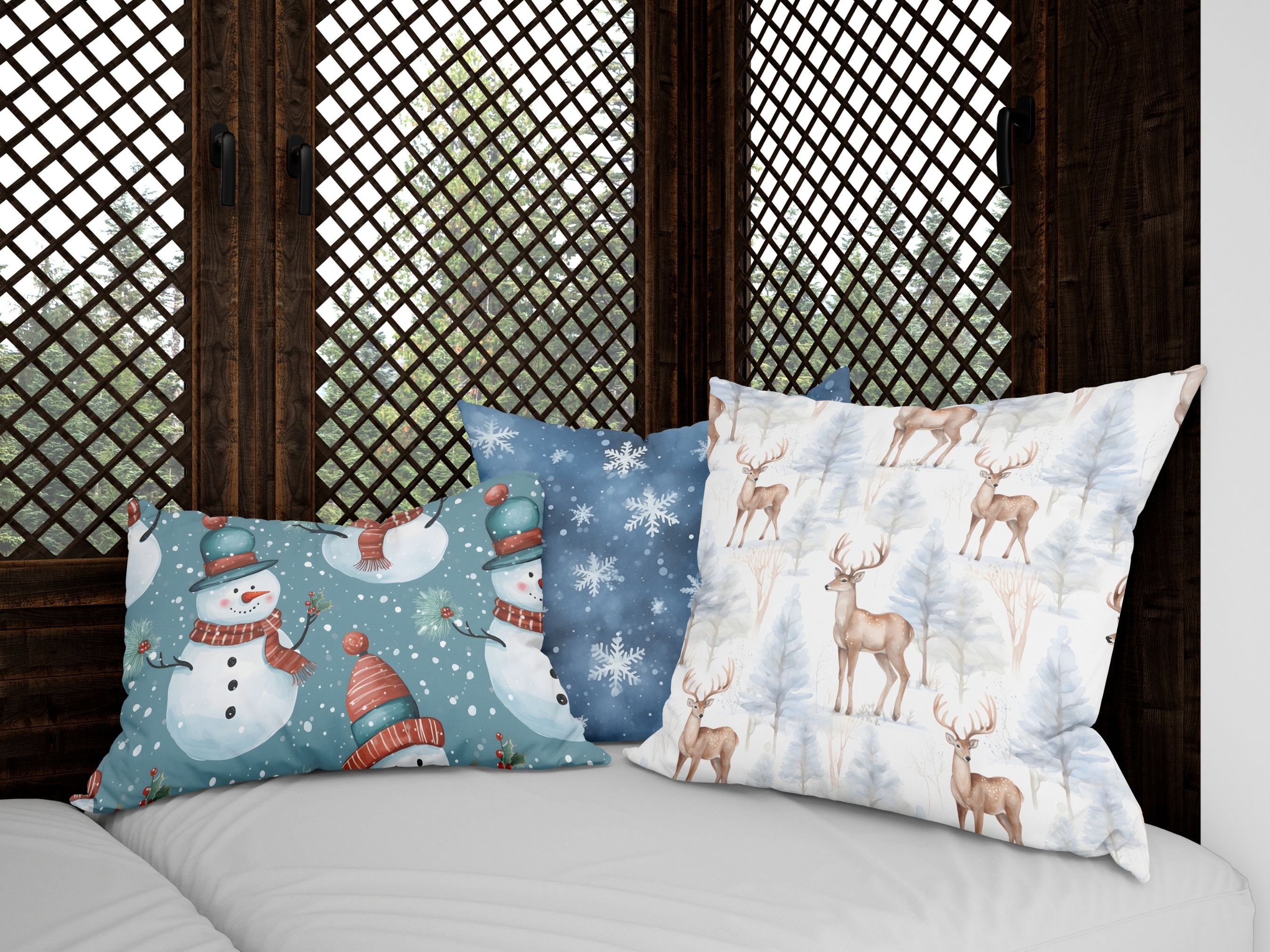 Winter Wonderland Digital Paper, Watercolor Winter Design, 15 Seamless ...