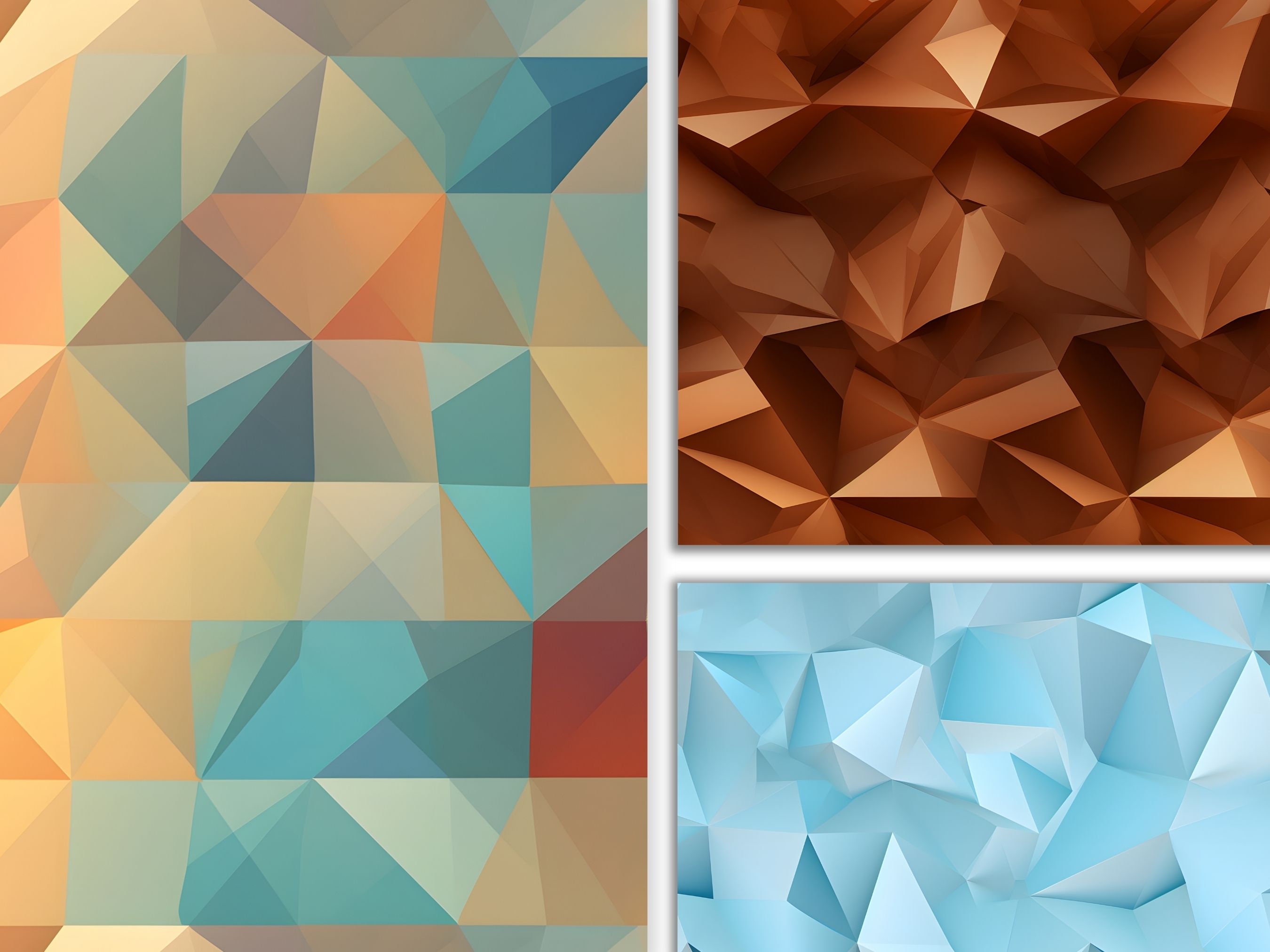 Low Poly Pattern Background Digital Paper Colorful Pattern - Etsy