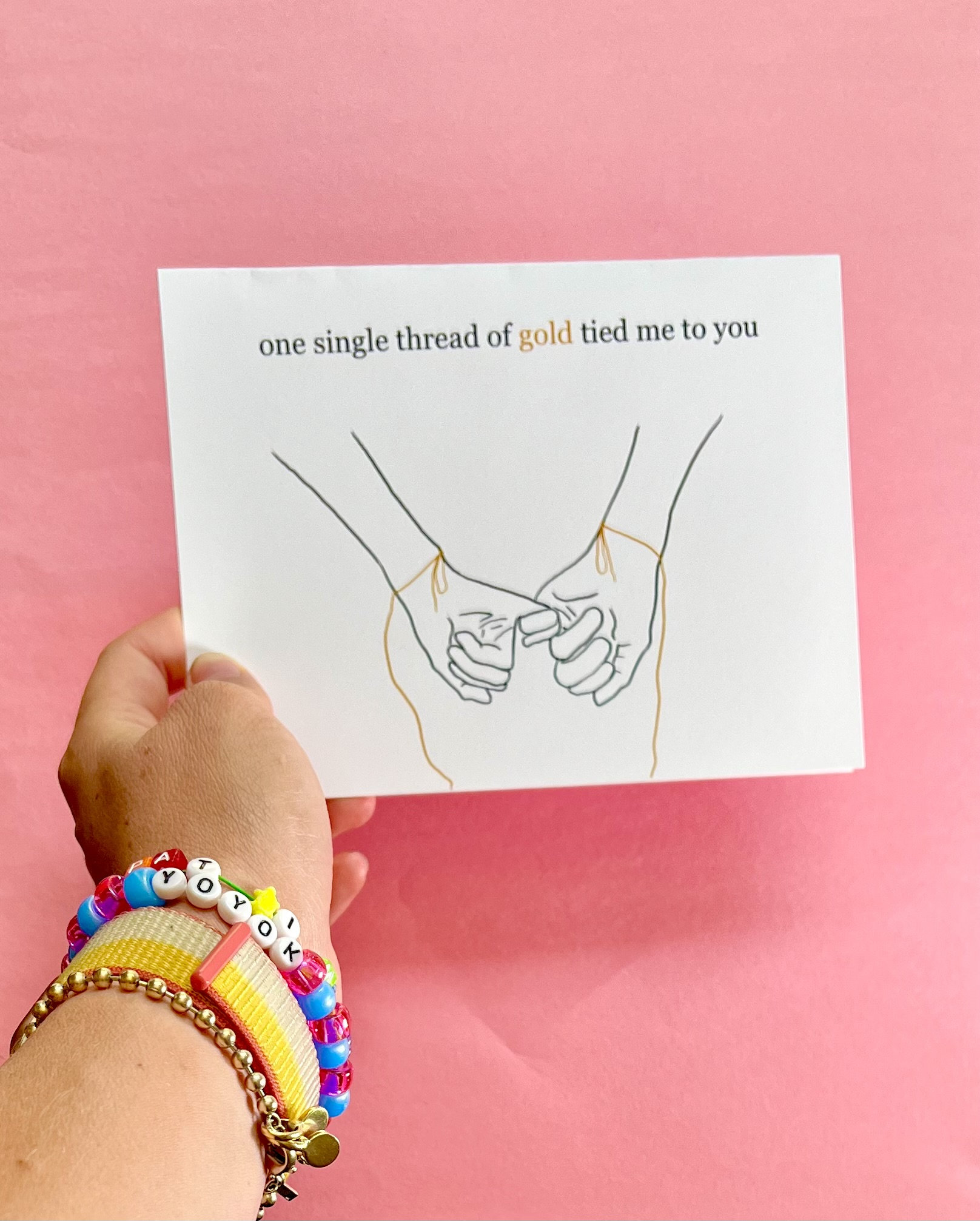 Invisible String Minimalist Card - Etsy