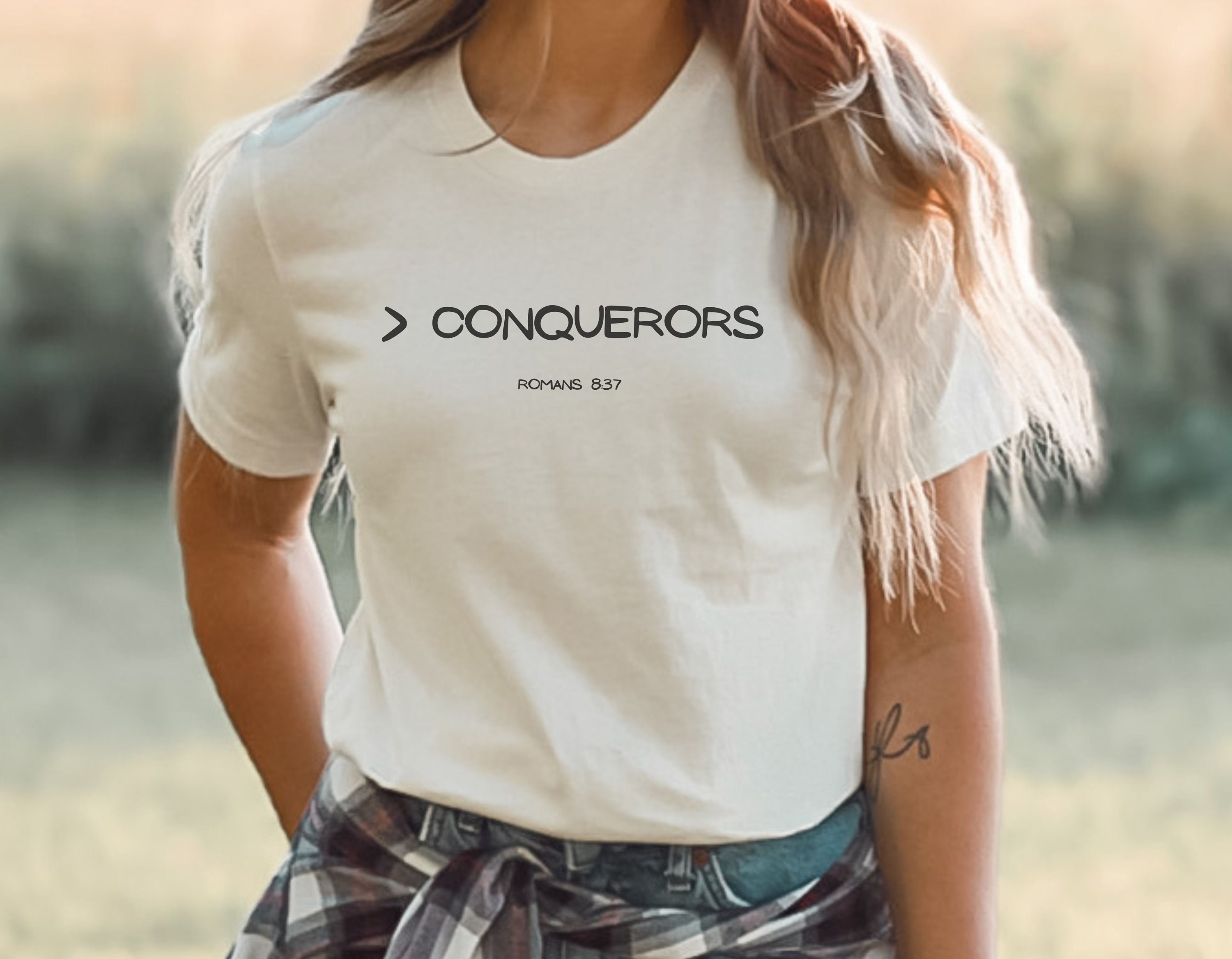 More Than Conquerors Faith Shirt Jesus Shirt Christian - Etsy