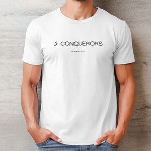More Than Conquerors Faith Shirt Jesus Shirt Christian - Etsy