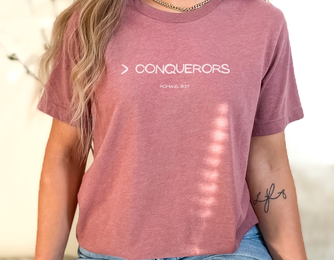 More Than Conquerors Faith Shirt Jesus Shirt Christian - Etsy