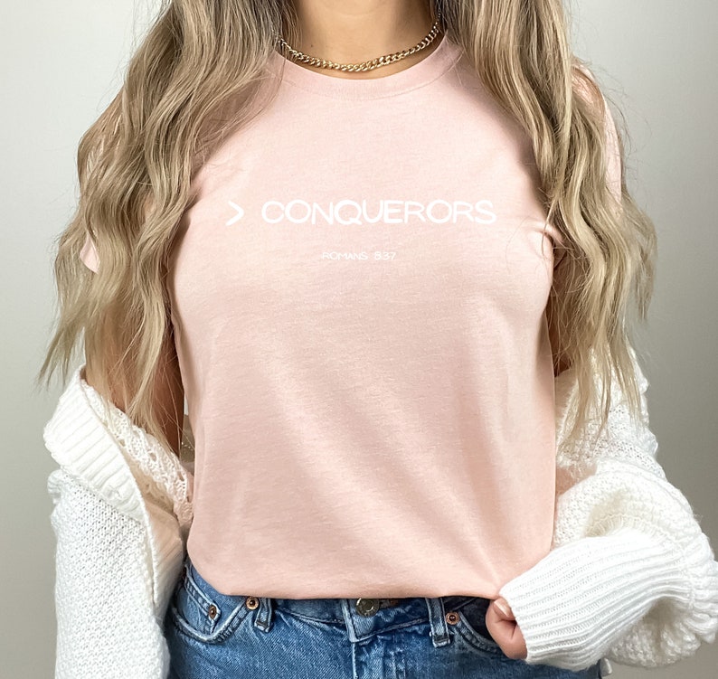 More Than Conquerors Faith Shirt Jesus Shirt Christian - Etsy