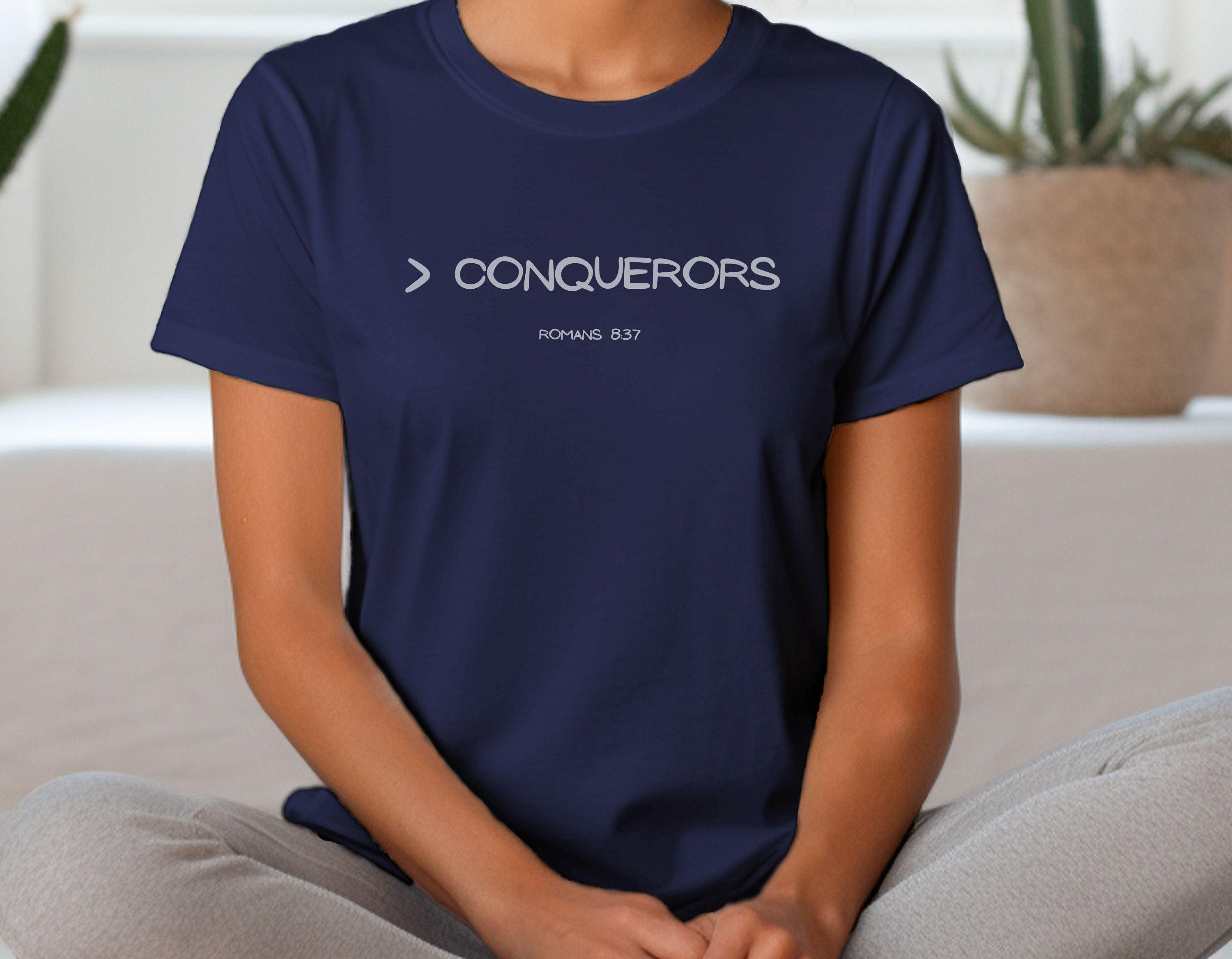 More Than Conquerors Faith Shirt Jesus Shirt Christian - Etsy