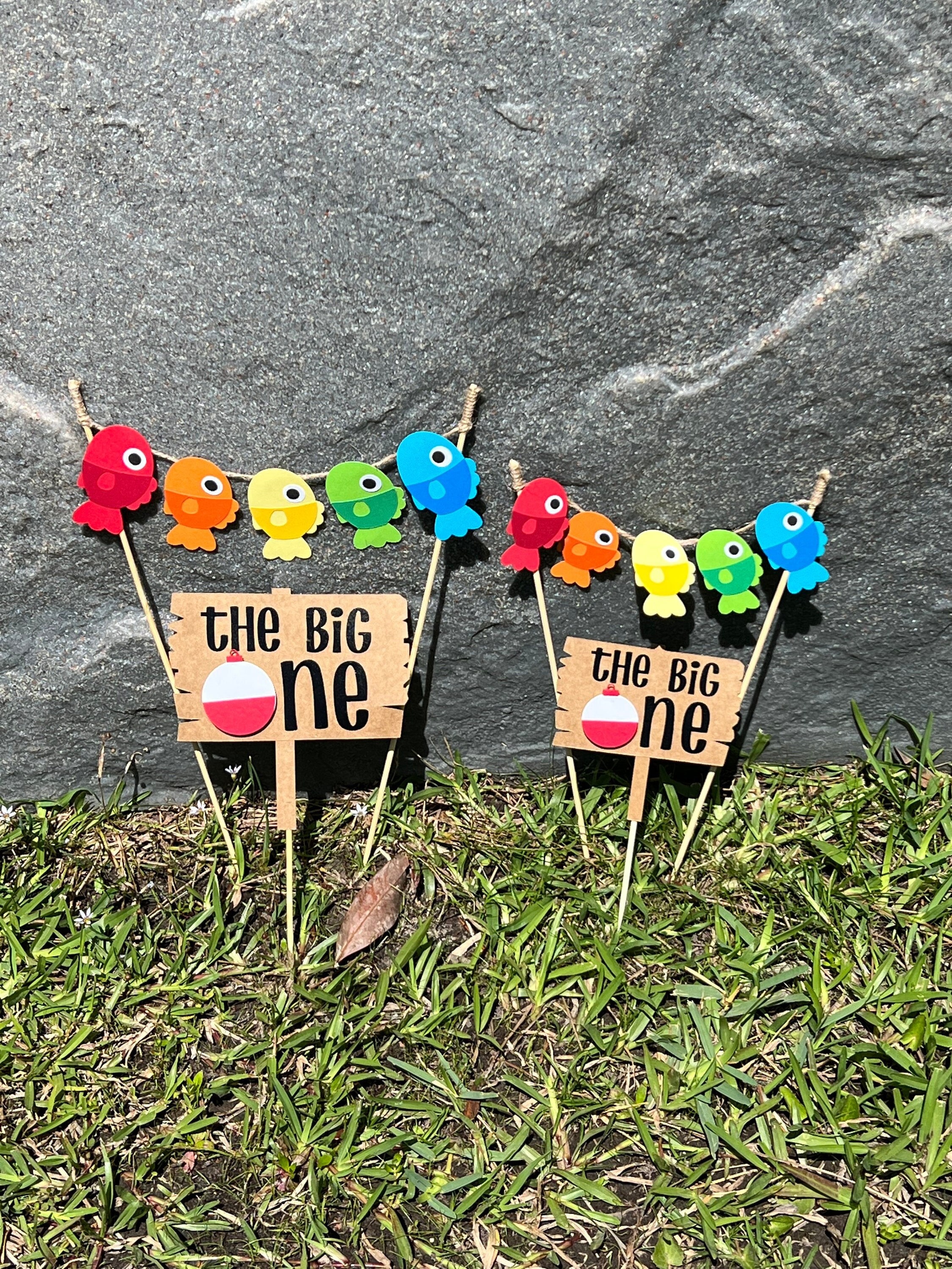 The Big One Cake Topper, O'fishally One, Fishing, Bobber, Fish Bob ...