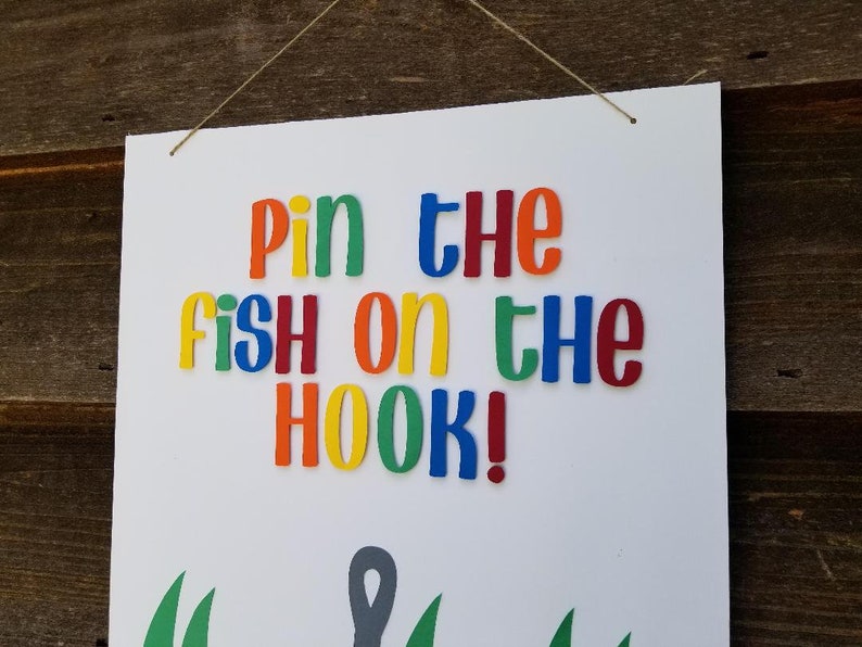 Pin the Fish on the Hook Party Game, the Big One Party Game, Fishing ...