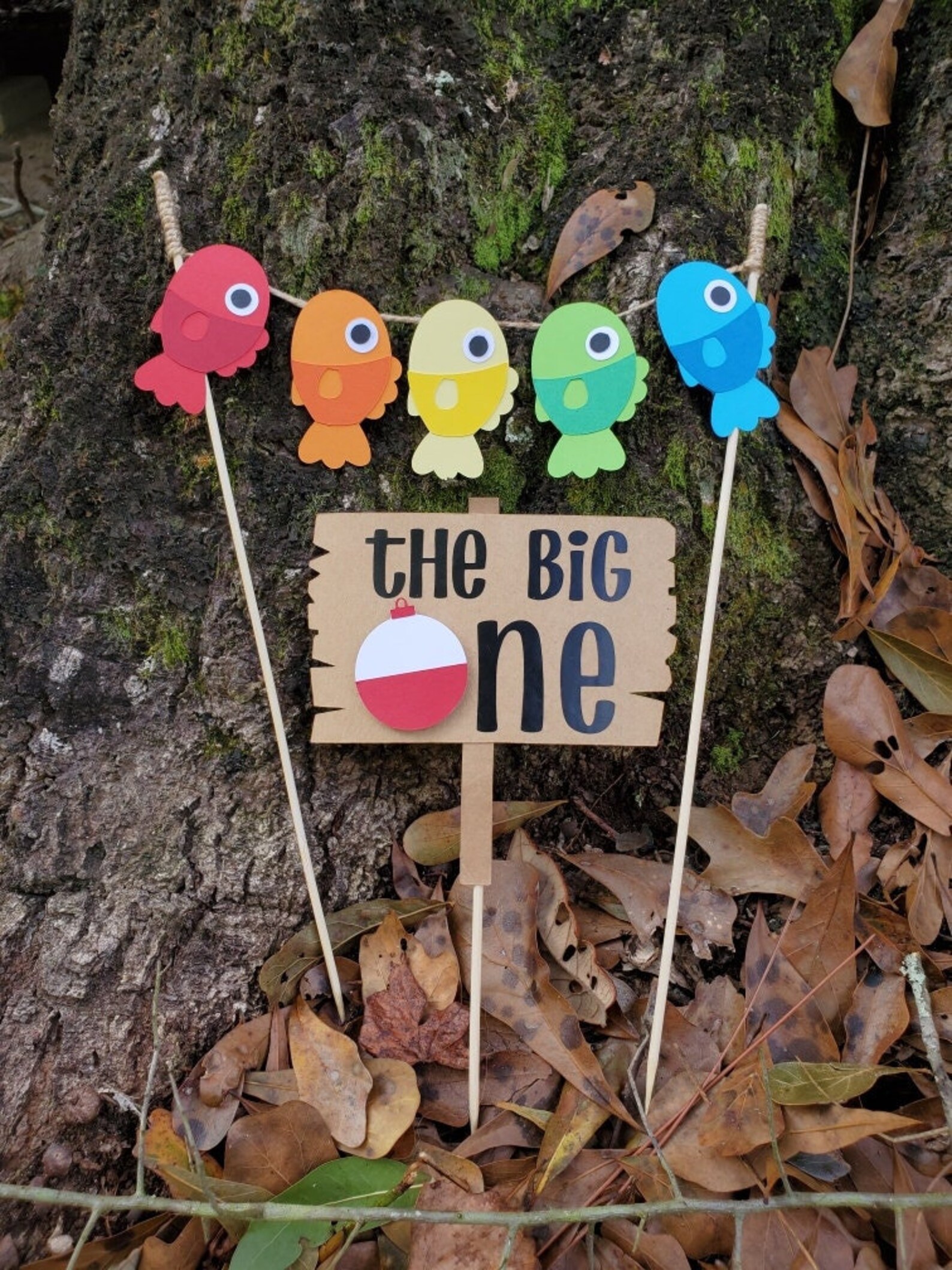 The Big One Cake Topper, O'fishally One, Fishing, Bobber, Fish Bob ...