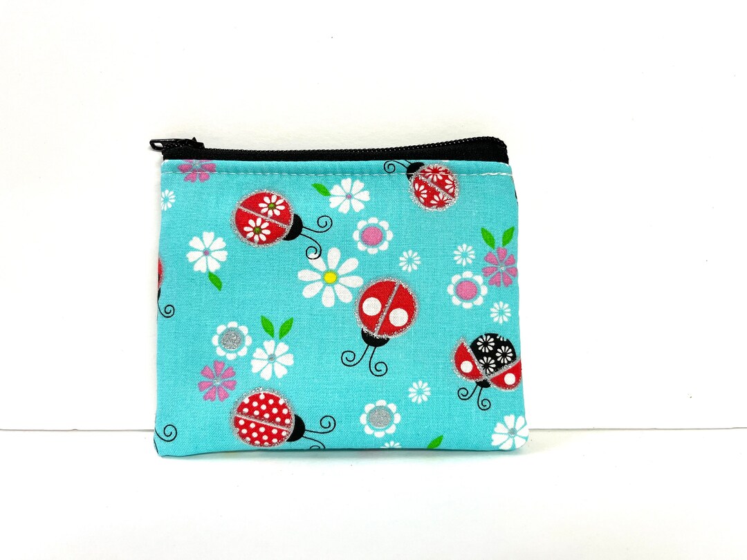Ladybugs Print // Coin Bag // - Etsy