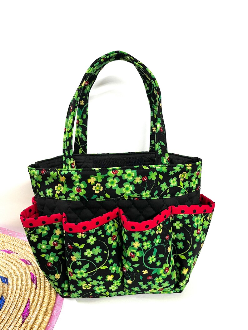 Four Leaf Clover With Ladybugs Print Bingo Bag With FREE COIN - Etsy