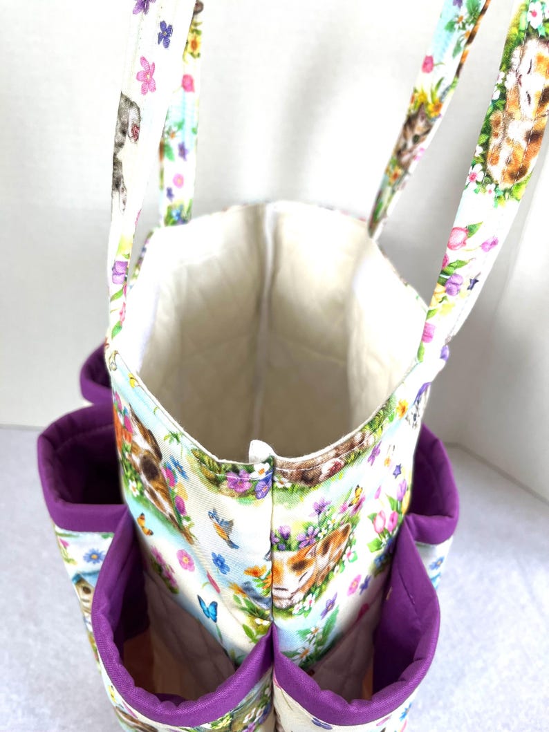 Cats Print Bingo Bag With FREE COIN Bag // Nurse Bag // Makeup Bag ...