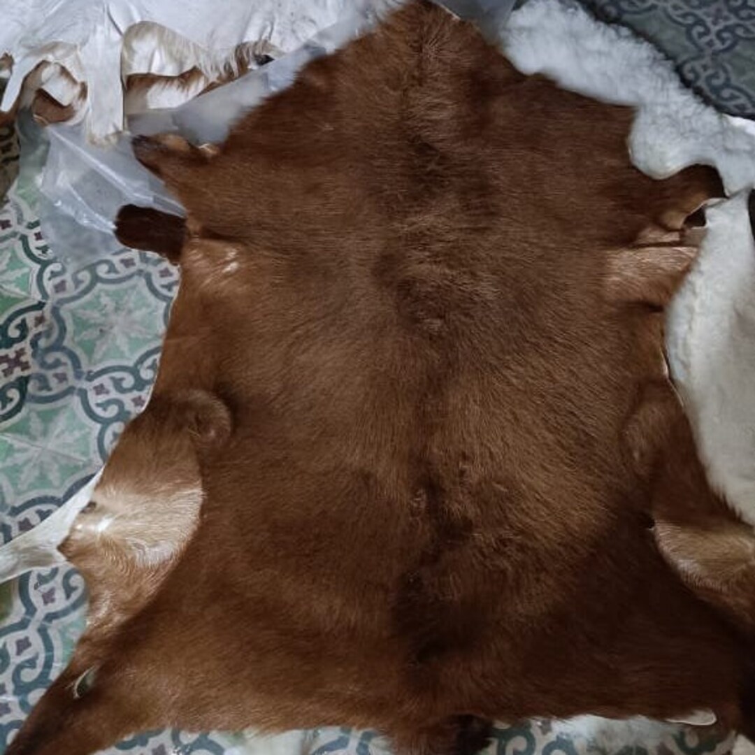 Goatskin Rug.pure Handmade 100% Genuine Goatskin Rug - Etsy