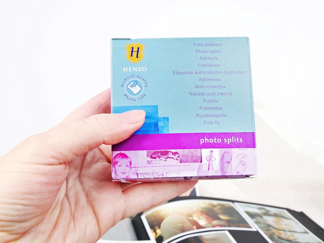 Henzo Photo Mounting Stickers for Photo Album | Acid-free, Photo-safe ...