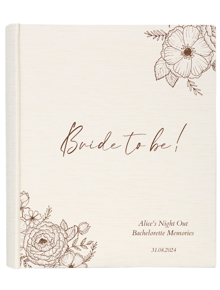 Personalized Bachelorette Party Photo Album 20 White Cards Custon ...
