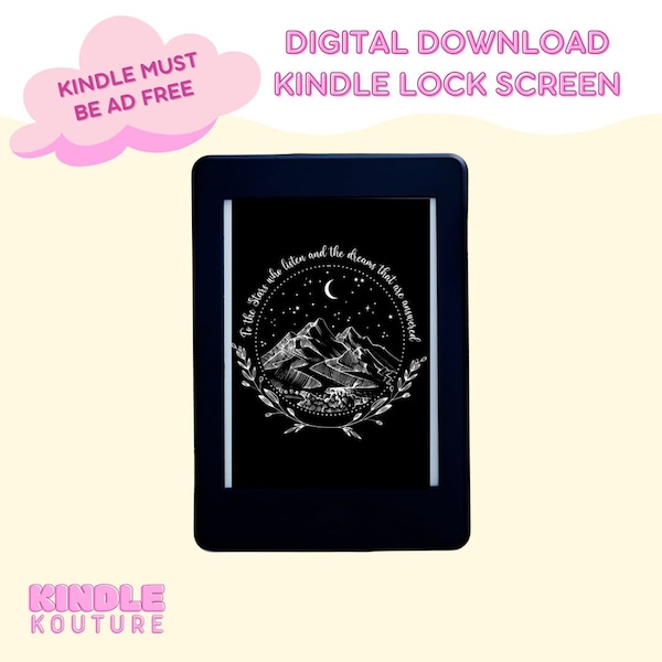 Acotar Kindle Lock Screen - Etsy