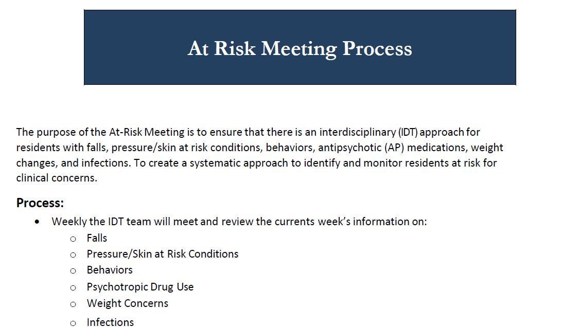 LTC at Risk Meeting Process - Etsy