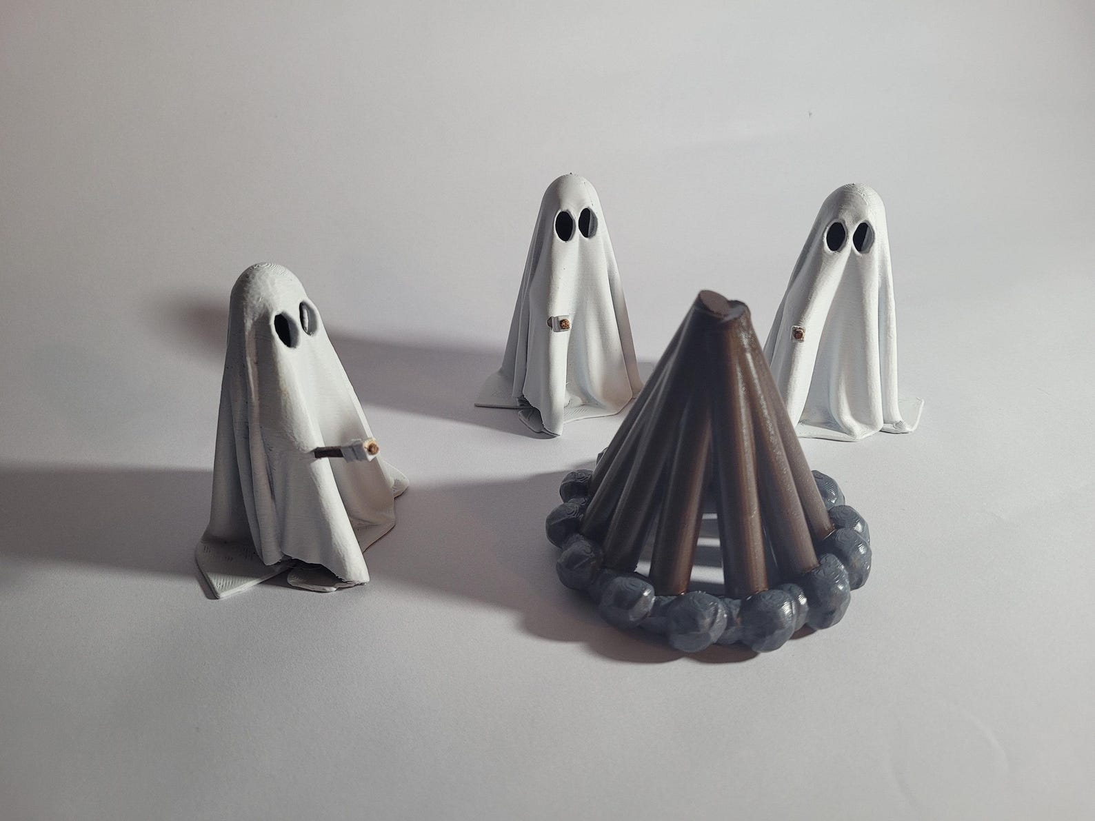 Easter Ghost STL | 3D Printable Bunny Ghost & Campfire Scene | Cute ...