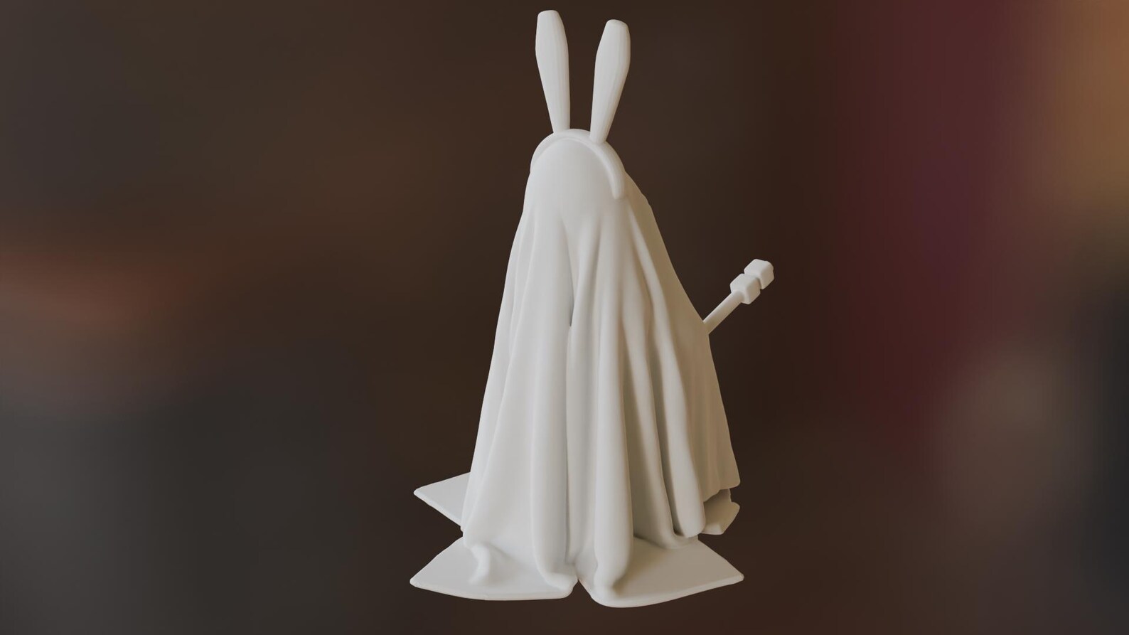 Easter Ghost STL | 3D Printable Bunny Ghost & Campfire Scene | Cute ...