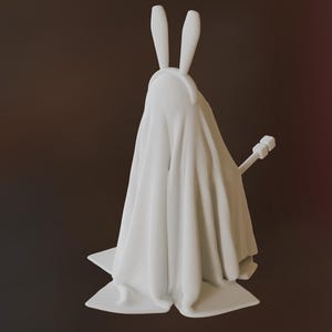 Easter Ghost STL | 3D Printable Bunny Ghost & Campfire Scene | Cute ...