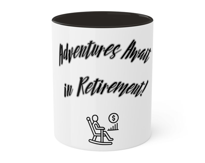 Retirement Gift Coffee Mug Happy Days Are Here at Last Gift for ...