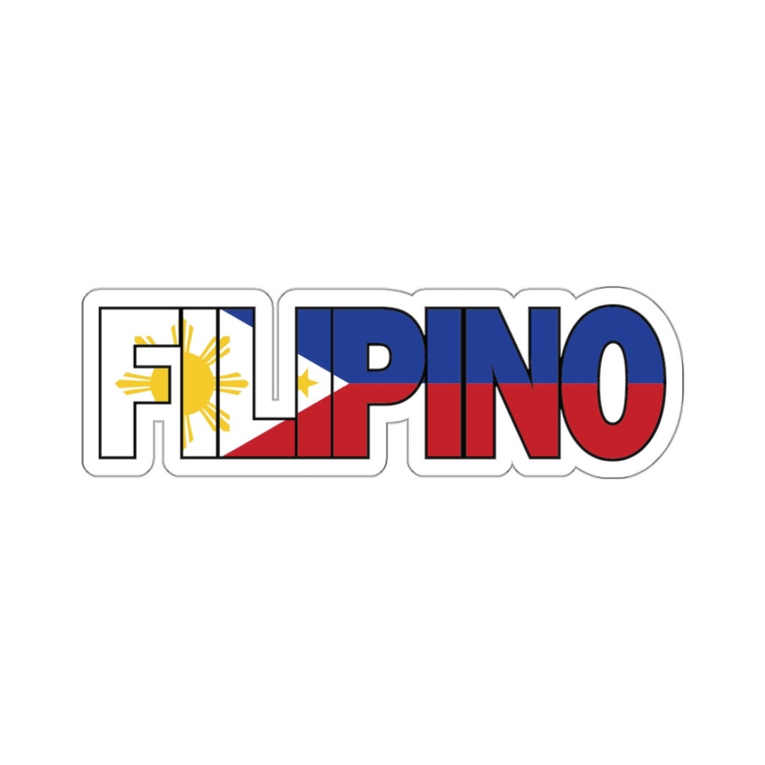 Filipino Design Philippines Flag Kiss-cut Stickers, Philippines Flag ...