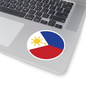 Circle Shape Philippines Flag Kiss-cut Stickers, Philippines Flag ...