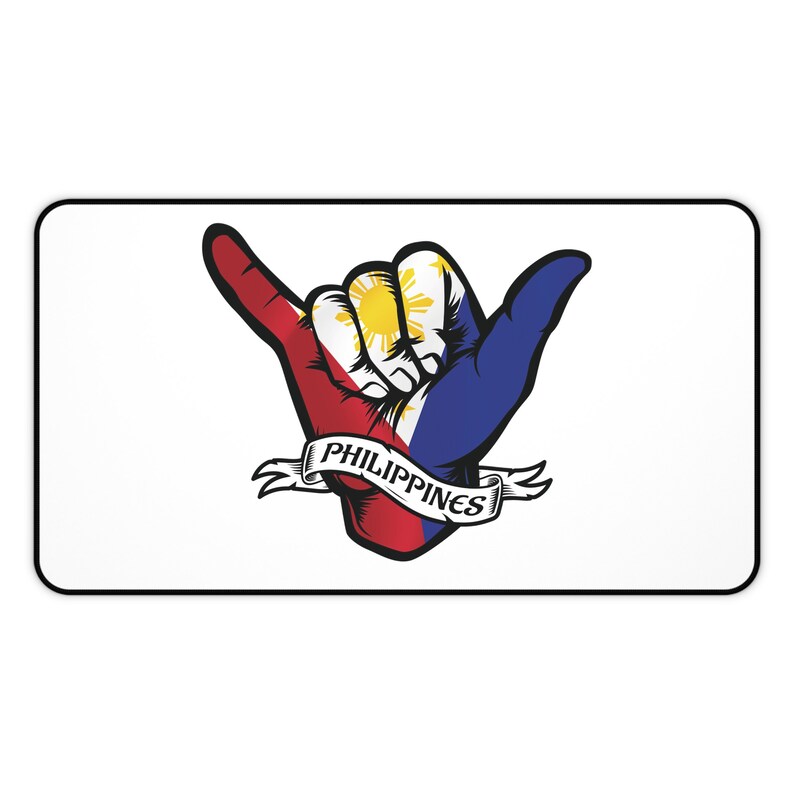 Shaka Hand Sign Philippines Flag Desk Mat Shaka Hand Sign - Etsy