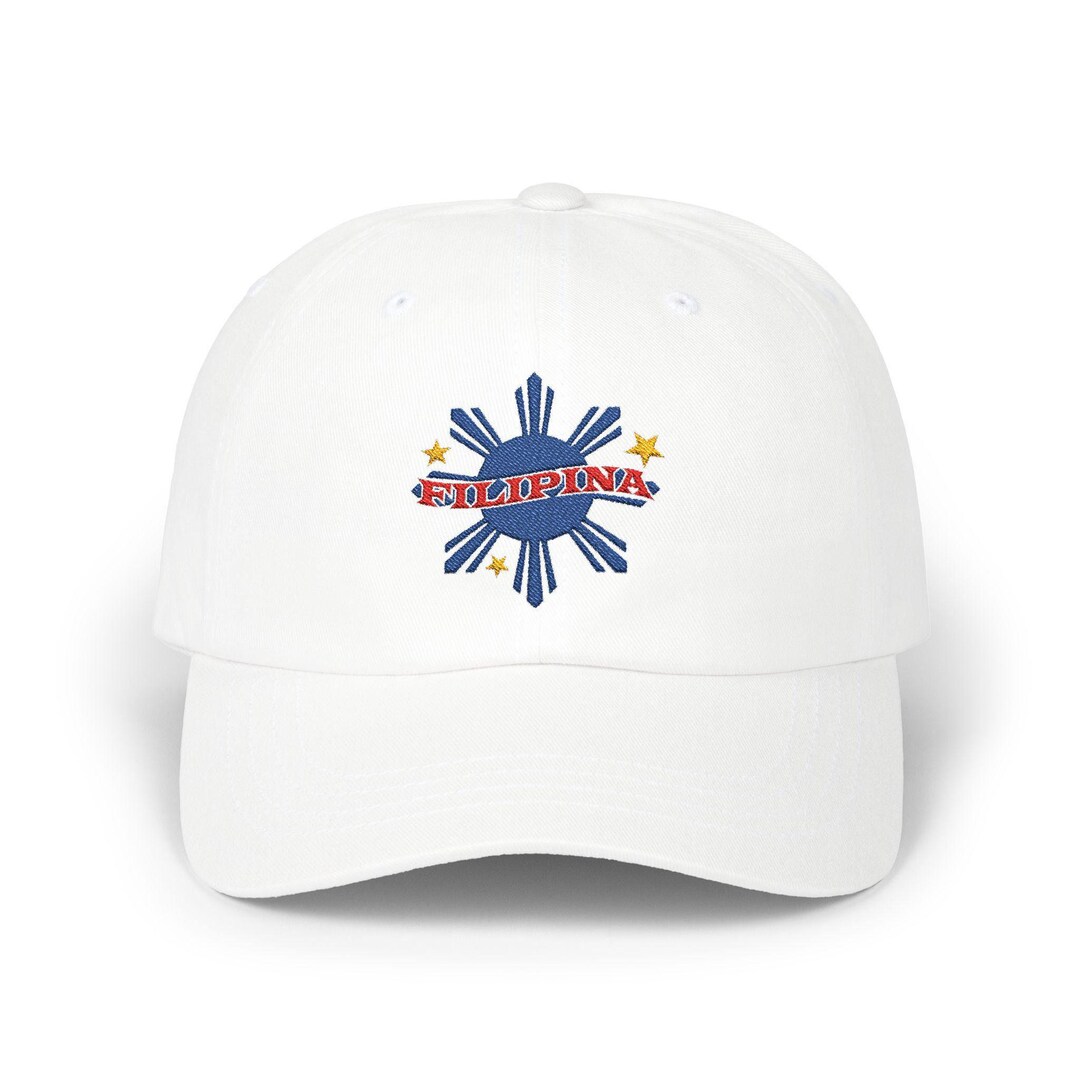 Embroidered Filipino Cap, Filipina Hat Philippine Logo, Classic Mom Hat ...