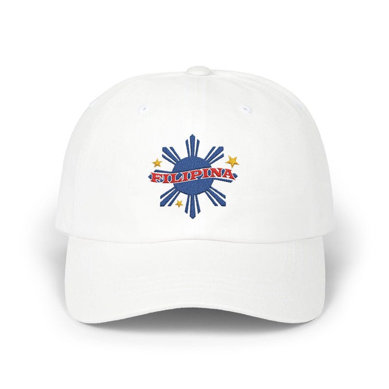 Embroidered Filipino Cap, Filipina Hat Philippine Logo, Classic Mom Hat ...