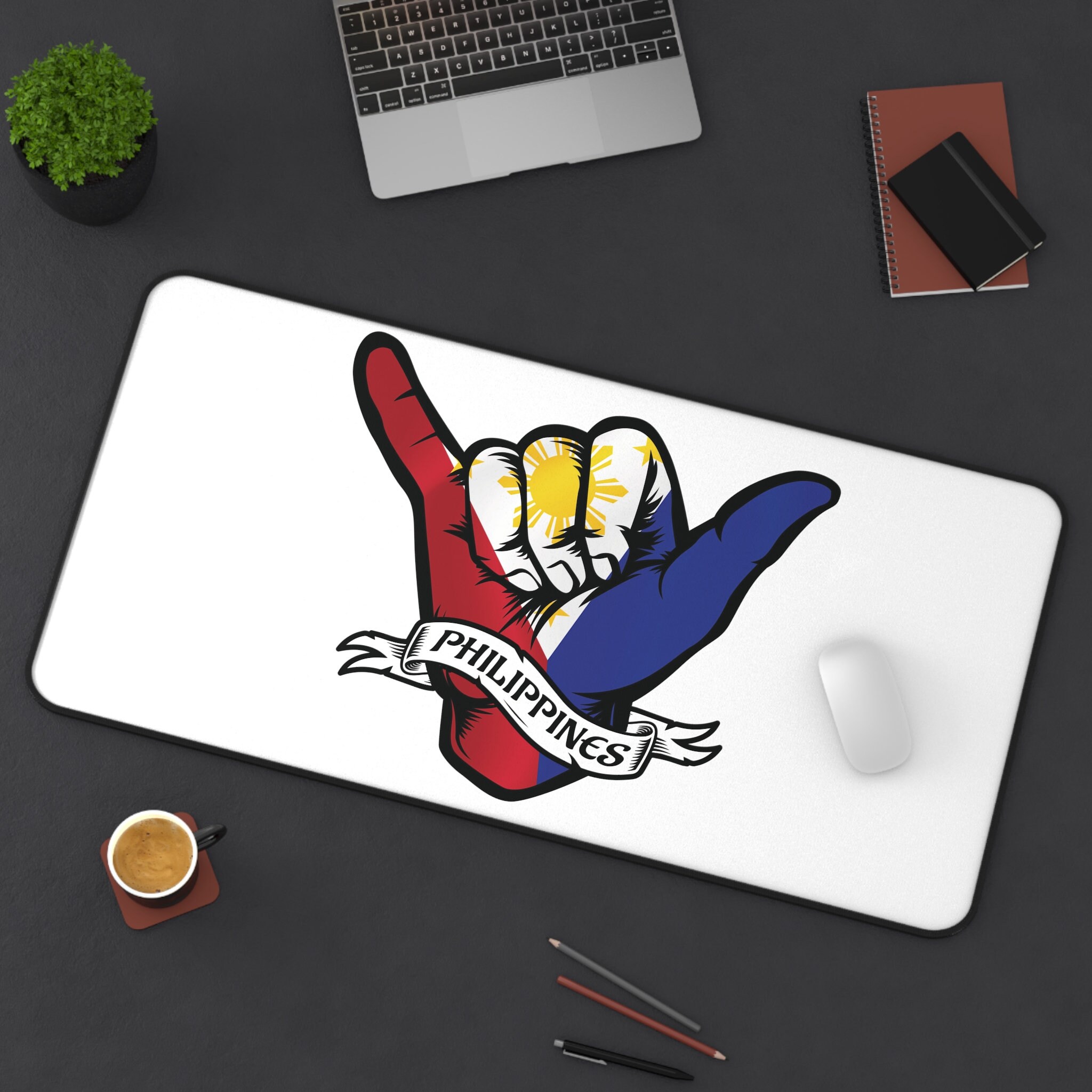 Shaka Hand Sign Philippines Flag Desk Mat Shaka Hand Sign - Etsy
