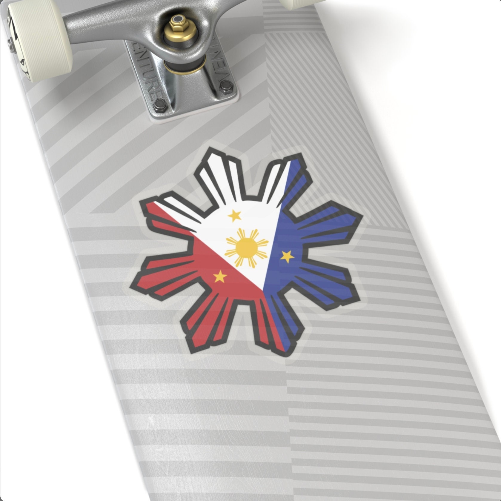 Sun Shape Philippines Logo Kiss-cut Stickers, Philippines Flag Stickers ...