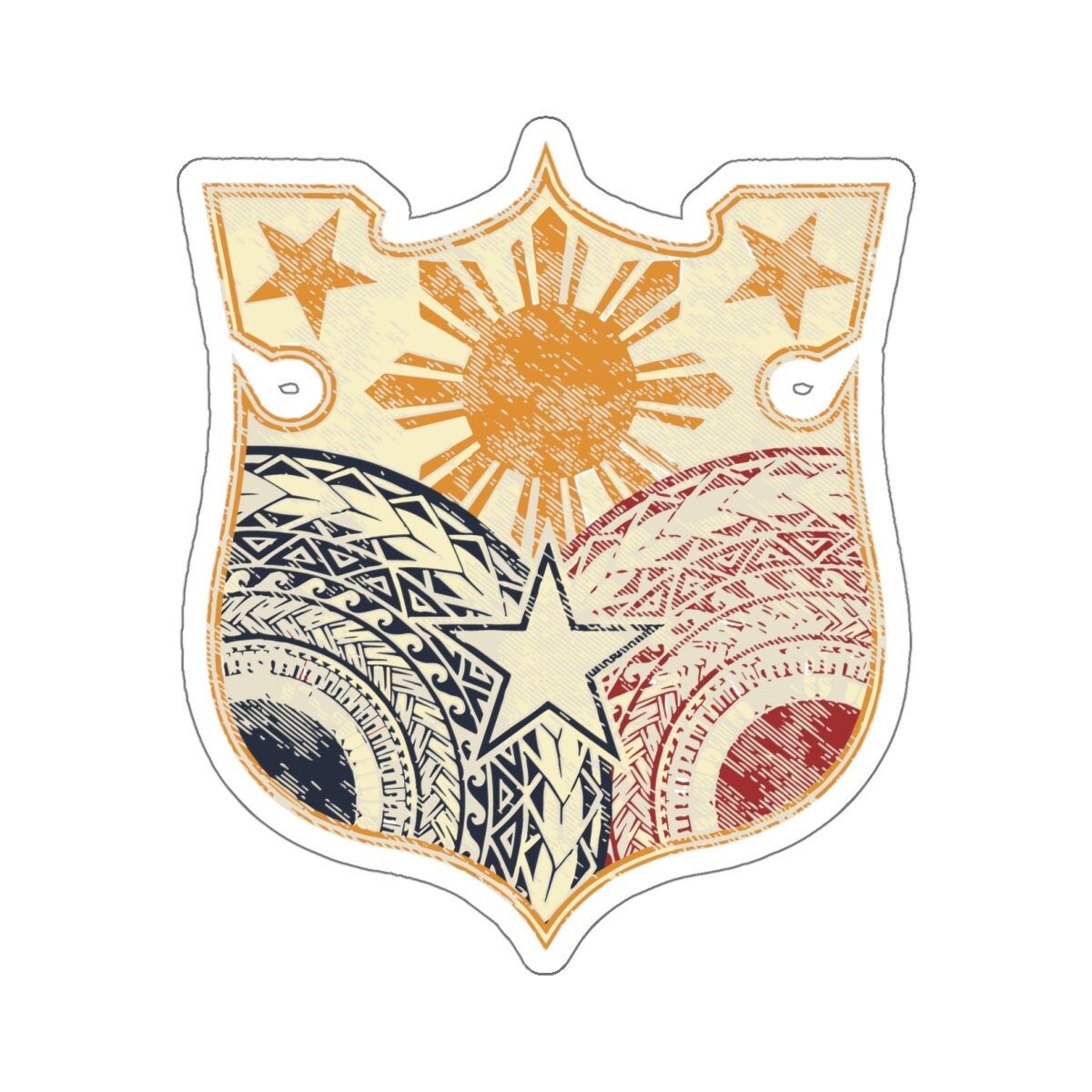 Philippines Logo Design Kiss-cut Stickers, Philippines Flag Logo ...