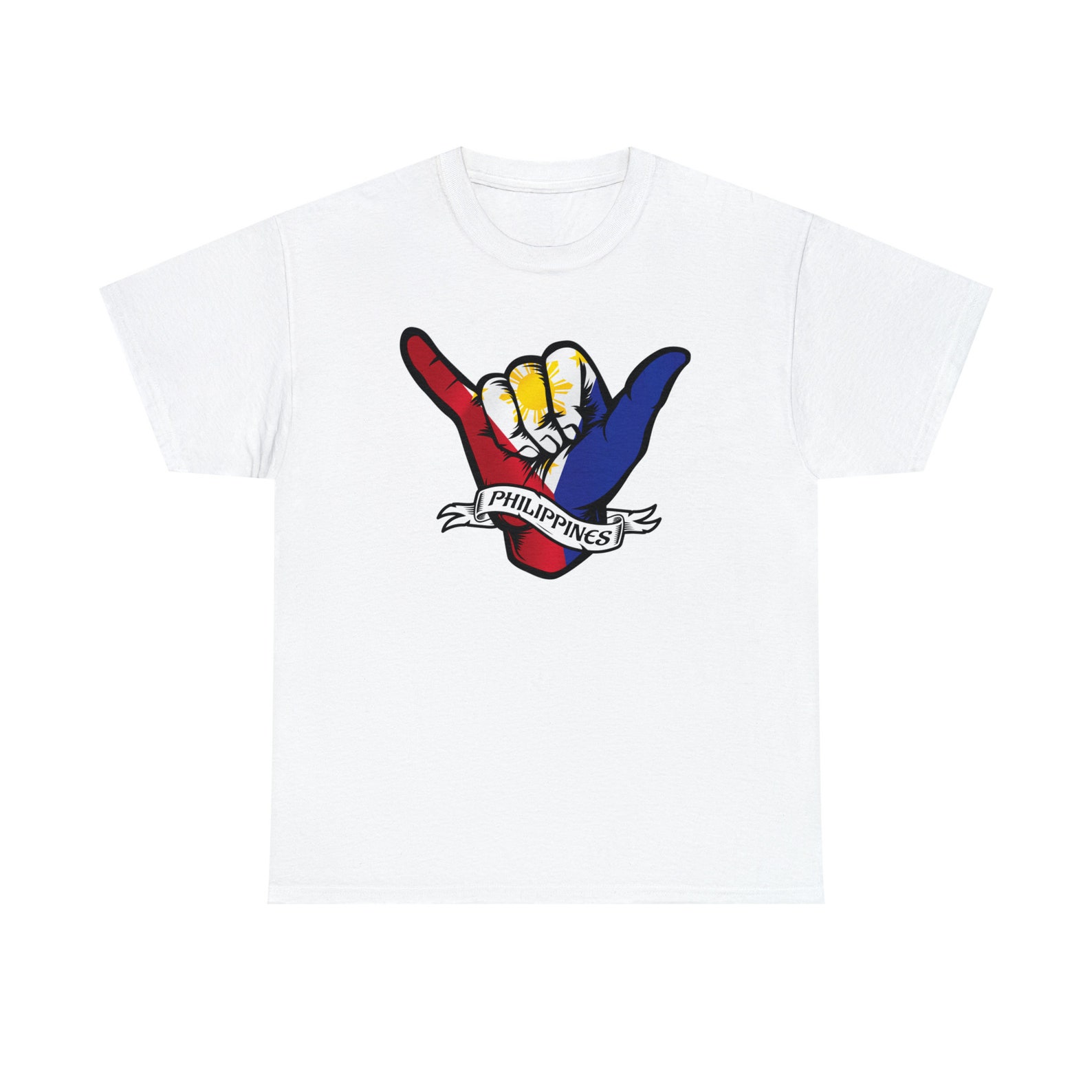 Shaka Hand Sign Shirt, Philippines Flag on Shaka Hand Sign, Filipino ...