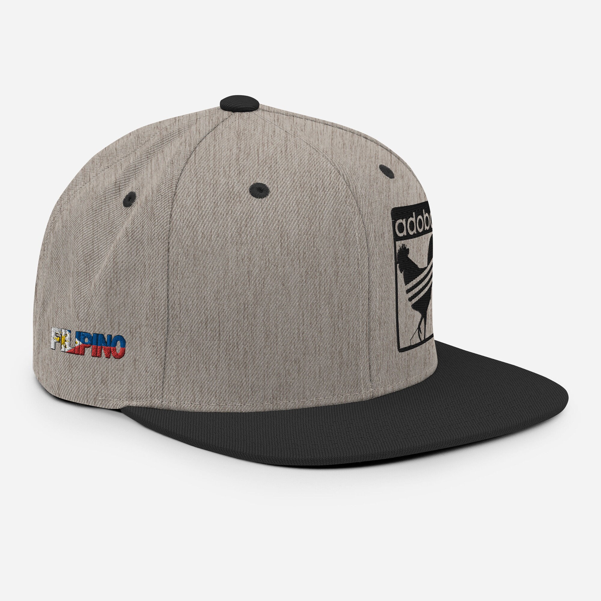 Adobo Embroidery Snapback Hat, Philippines Flag Embroidery Hat ...