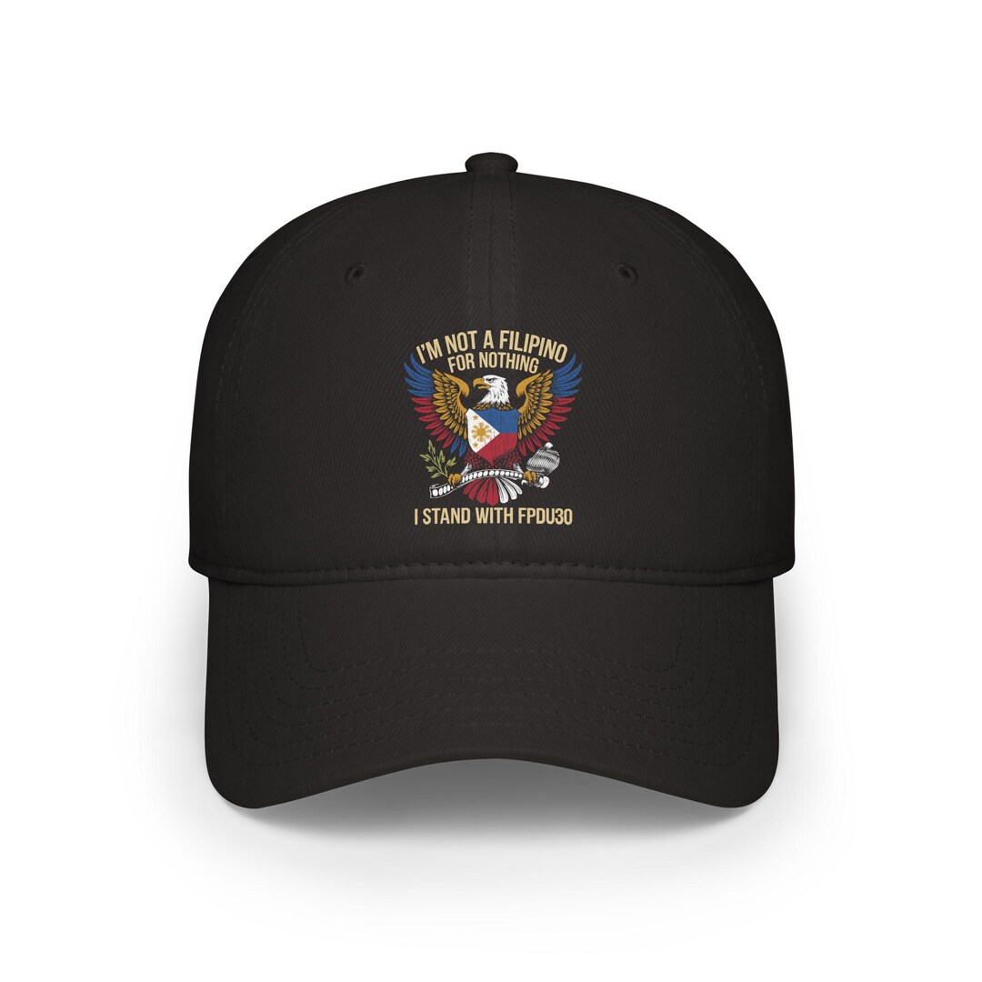 Filipino Design Baseball Cap, Duterte Support Hat, Philippines Flag Hat ...
